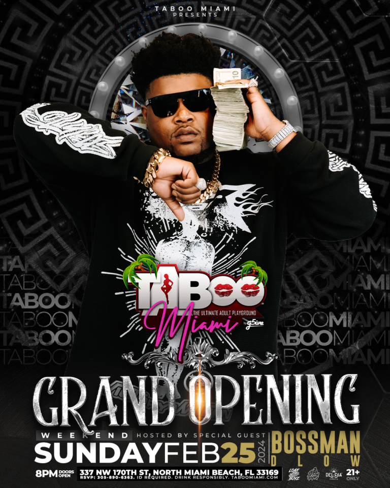 Grand Opening Sunday – BossMan Dlow – Taboo Miami by g5ive